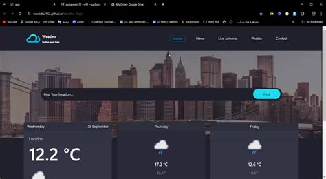 Mostafa Ebrahem On Linkedin Weatherapp Webdevelopment Html Css Javascript Bootstrap