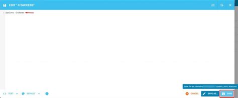 How To Enabledisable Directory Listing With Htaccess Via Directadmin