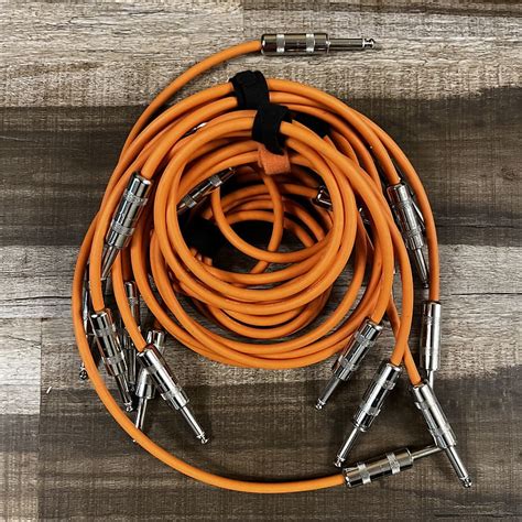 Analog Craftsman Patch Cable Starter Bundle Orange Cables Reverb