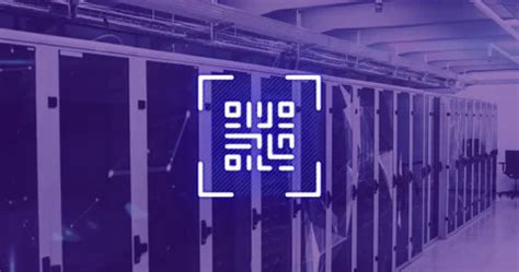 Animation Of Neon Qr Code Over Server Ro Stock Video Pond