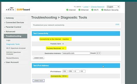 Troubleshooting Diagnostic Tools Test Fail While Connected Community
