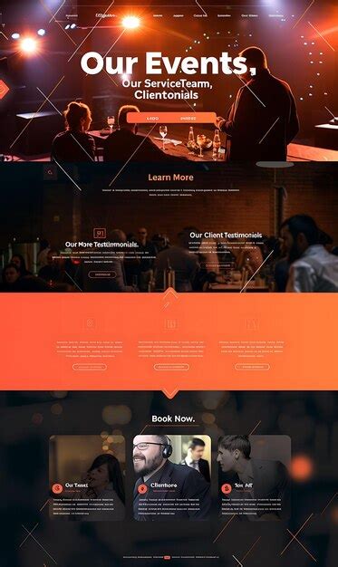 Premium Photo Interactive Layout Web With Hover Animation Effect