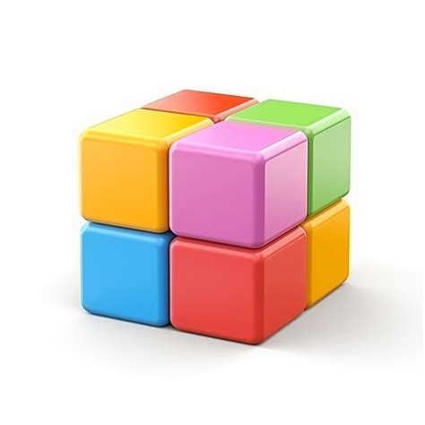 Premium Photo A Colorful Cube With Four Sides Premium Photo A Colorful Cube With Four Sides