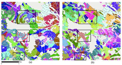 6 details of the spatial pattern obtained through the land allocation