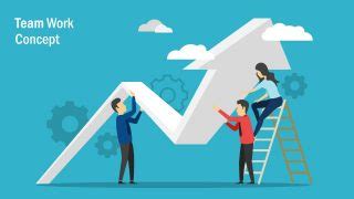 Team Work Concept PowerPoint Template SlideModel