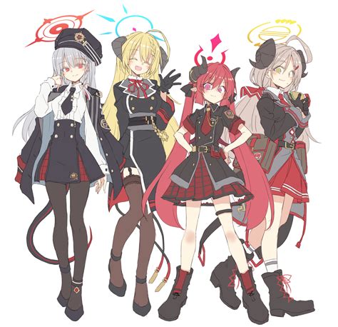 Haruna Junko Izumi And Akari Blue Archive Drawn By Satou Kibi Haruna Junko Izumi And Akari Blue Archive Drawn By Satou Kibi