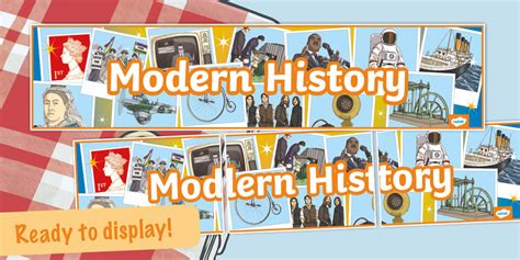 Modern History Display Banner Primary Resources