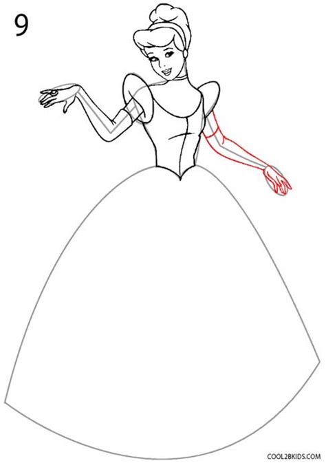 How To Draw Cinderella Step By Step Pictures