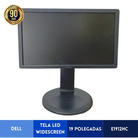 Monitor Dell E1912hc 185 Led Hd Widescreen Com Rotação Horizontal E Vertical