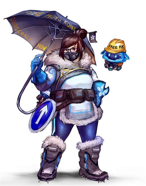 Mei And Snowball Overwatch And 1 More Drawn By Yuumei Danbooru