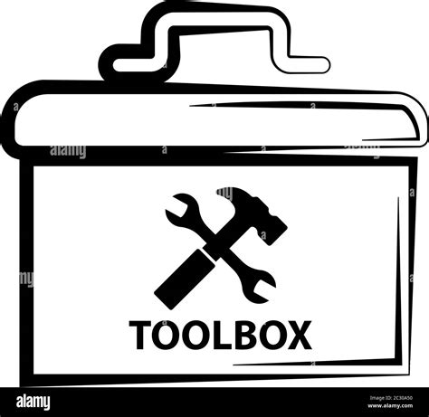 Open Toolbox Clipart Black And White