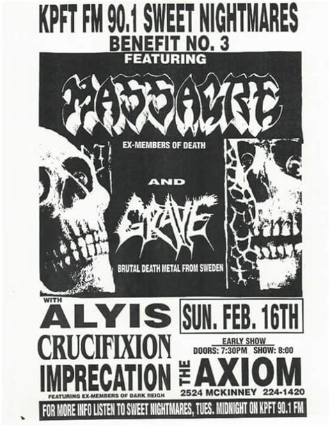Metal Fest Poster Punk Death Metal Concert Flyer