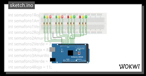 Semaforos Wokwi Esp32 Stm32 Arduino Simulator