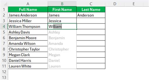 How To Separate First And Last Name In Excel Step By Step Guide