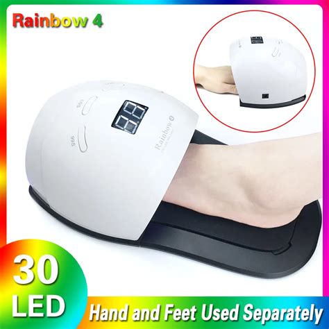 Rainbow4 네일 건조기 48 W Led Uv 램프 손톱 젤 폴란드어 치료 빛 이동식 손톱 및 발톱 매니큐어 도구를 사용하여nail Dryers Aliexpress