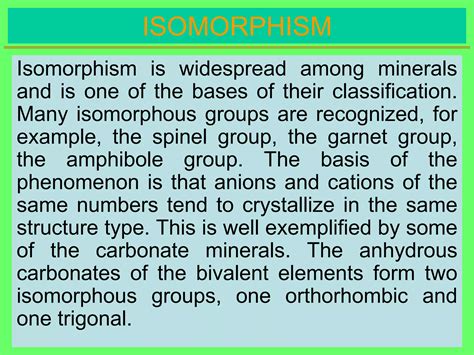 Isomorphism And Polymorphismppt