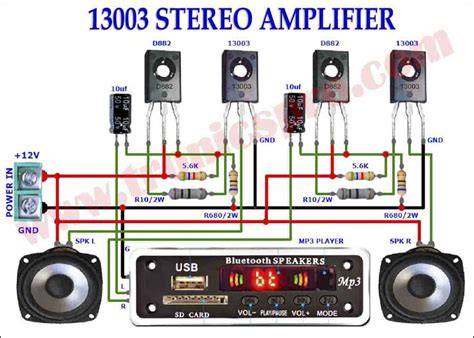 13003 Stereo Amplifier Circuit Diagram
