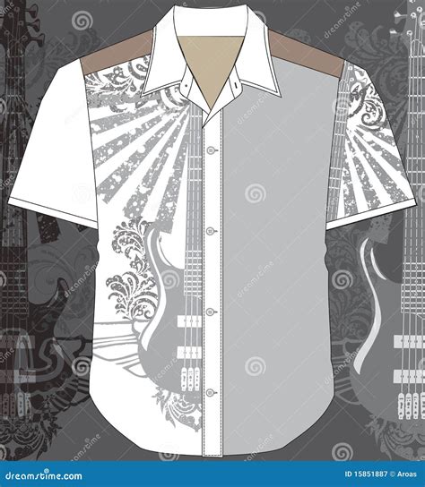 Camisa De Los Hombres Ilustración Del Vector Ilustración De Moderno 15851887