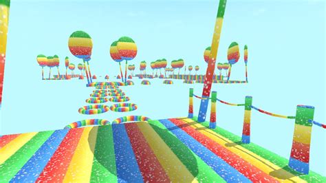 Rainbow Candy Obby Hiberworld Play Create Share