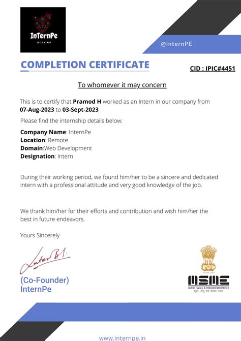 Pramod H On Linkedin Intern Internship Internpe Internpeinternship