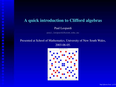 Pdf A Quick Introduction To Clifford Algebras