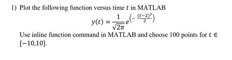 Solved Plot The Following Function Versus Time T In Chegg Com