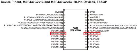 MSP430G2553 PWM Not Generated At P2 4 Out2 MSP Low Power
