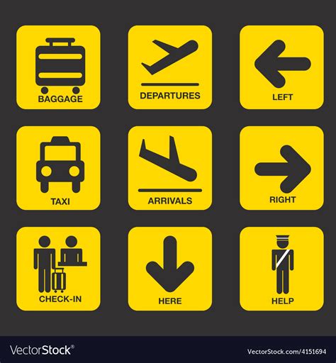 Airport Terminal Royalty Free Vector Image Vectorstock