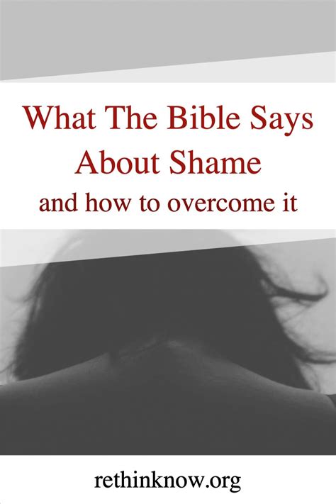 What The Bible Says About Shame Shame Jesus I Need You Bible