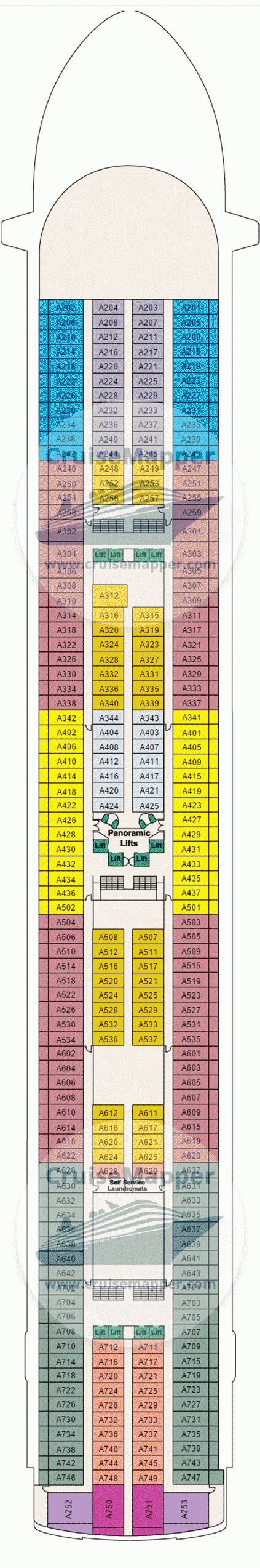 Ruby Princess Deck 12 Plan Cruisemapper