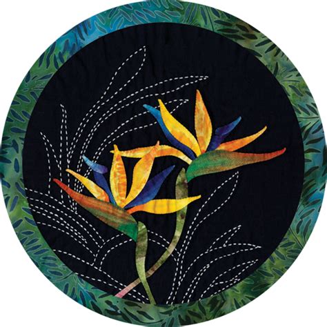Tropical Flowers Sashiko Patterns