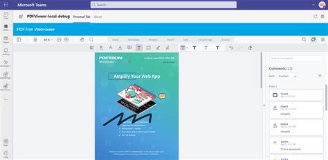 Integrating Microsoft Teams With WebViewer PDFTron
