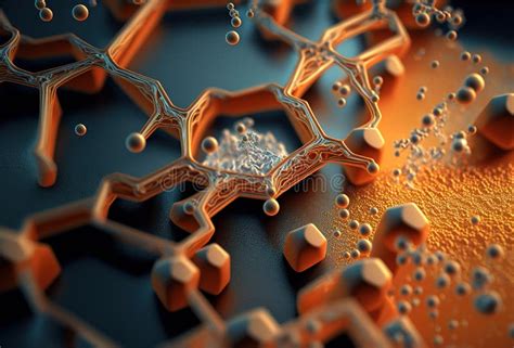 Abstract Background Of Sodium Under Microscope D Rendering Style Stock Image Image Of