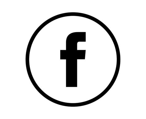 Facebook Logo Black And White Vector Art Icons And Graphics For Free
