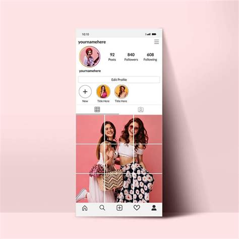 Free Instagram Grid Template Psd Template Css Author