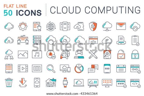 Set Vector Line Icons Flat Design Stock Vector Royalty Free Shutterstock
