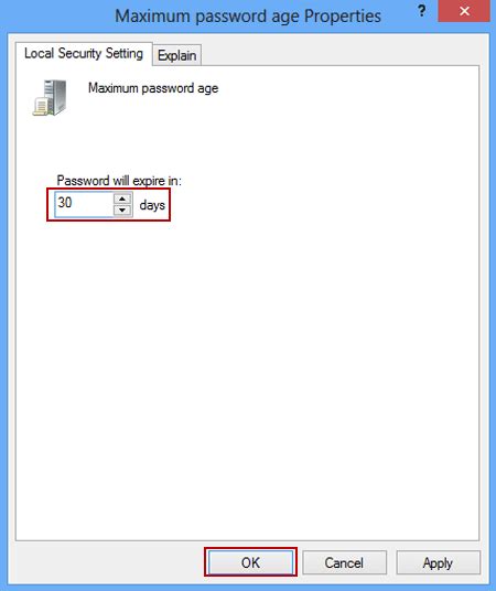 How To Set Maximum Password Age In Windows 881