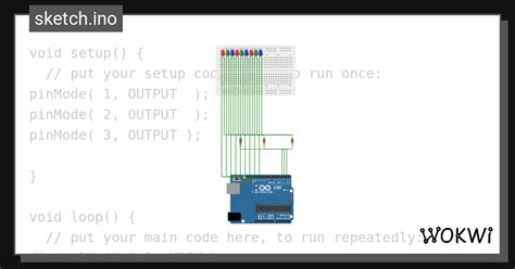 3 Resistor 9 Lampu Kaka Wokwi Esp32 Stm32 Arduino Simulator
