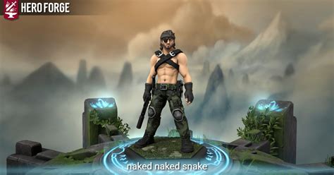 Naked Naked Snake Made With Hero Forge