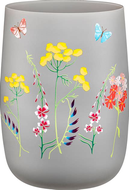 Ваза для квітів скляна Bohemia Herbal 18 см Gray B82510 Ob474 купити онлайн на Rozetka