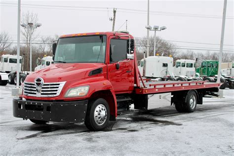 Used 2010 Hino 268 Rollback Flatbed Tow Truck For Sale 39800