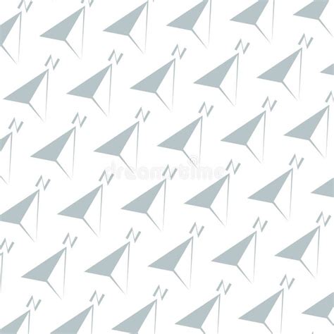 North Direction Compass Seamless Pattern Isolated On White Stock Vector Illustration Of East