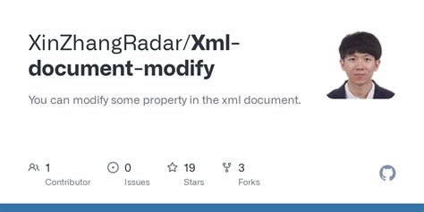 xml document modify xml modify py at master · xinzhangradar xml