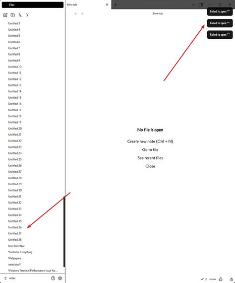 Failed To Open New Note Help Obsidian Forum
