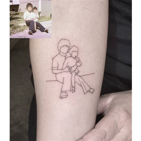 Father Daughter Silhouette Tattoos Page 2 Mother Son Silhouette