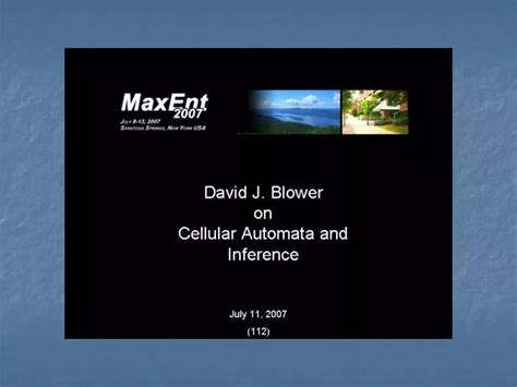 PPT Cellular Automata Generalized To An Inferential System PowerPoint Presentation ID 5547604