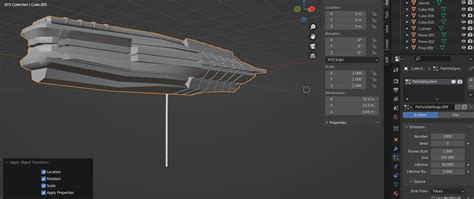 Why The Particle System Dont Work With My Object When I Add A