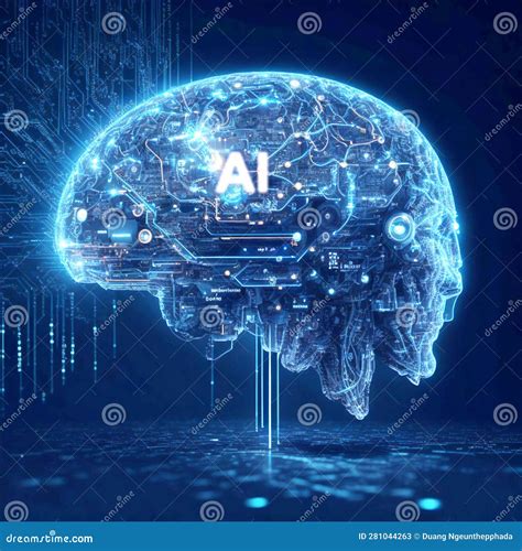 Ai Artificial Intelligence And Data Science Technology Brain Machine Learning 3d Rendering