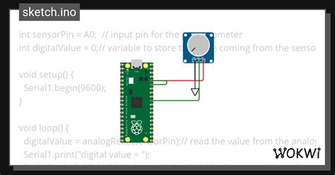Potentiometer Wokwi Esp32 Stm32 Arduino Simulator