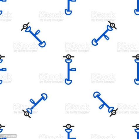 라인 그래스와 잡초 전기 문자열 트리머 아이콘 흰색 배경에 절연 원활한 패턴 잔디 클리퍼 잔디 깎는 기계 흰색 배경에 고립 다채로운 개요 개념 벡터 농업에 대한 스톡 벡터